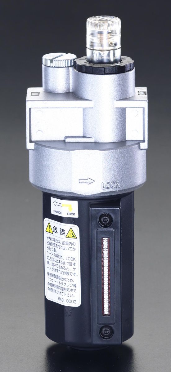 ●全高:195mm●使用圧力:1.0MPa以下●耐圧力:1.5MPa●周囲温度:5-60°C●貯油量:200ml●使用油:タービン油1種ISO・VG＃32相当●重量:550g●面間:70mm●取付ねじ:Rc（PT）3/8"000012072...