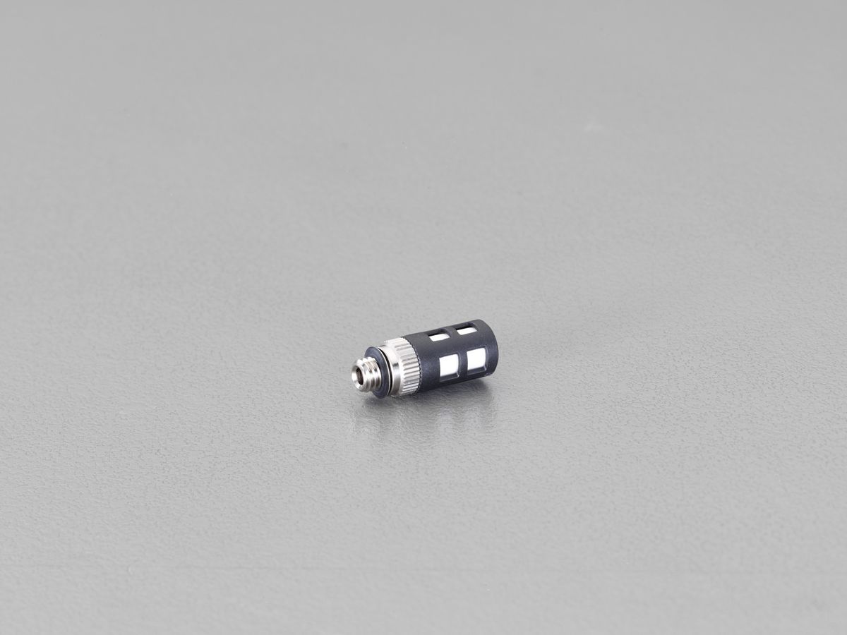 ●使用圧力範囲:0-0.9MPa●使用温度範囲:0-60°C●本体材質:樹脂:PBT、エレメント:PVF●使用流体:空気●取付ねじ:M5×0.8●消音効果:20dB000012249087 HD　
