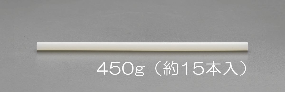 ●サイズ:φ12×305mm●色:白色半透明●内容量:450g（約15本入り）EA305MA用ローメルトタイプ(120°C)　食品衛生法準拠段ボール等のパッケージング用途、　硬質塩ビの接着にJAIA　F☆☆☆☆000012223976 HD　