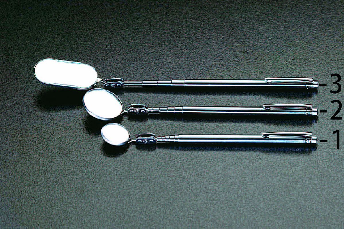 ●ミラー径…φ22mm●全長…115〜450mm●倍率…等倍●ミラー材質…ガラス●ミラー受部…ステンレス●シャフト部…バネ鋼メッキ伸縮部は焼入れバネ鋼を使用しています。クリップ付000012005157楽天 HD店　