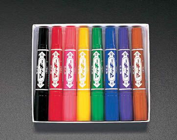 〈セット内容〉8本セット黒、青、赤、緑、黄、紫、桃、茶●線幅:太:6.0mm、細:1.5-2.0mm太/細両用000012035222 HD　