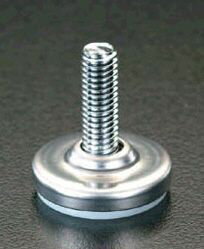 ●材質:ねじ:スチール、カバー:ステンレス、底部:ポリプロピレン●ベースサイズ:φ25×13mm●ねじサイズ:W5/16×27mm●耐荷重:120kg首振り機構(約10°)000012024213 HD