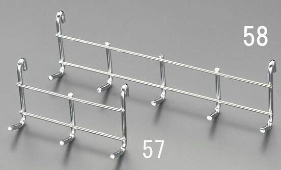 ●材質:スチール(クロムメッキ)●適合ラック:EA954HE-59A、EA976AJ-1--4、-6--9、-11--14、EA976AJ-71、-72、EA976AK-31--34●幅:145mm●奥行:54mm●高さ:95mm●重量(g...