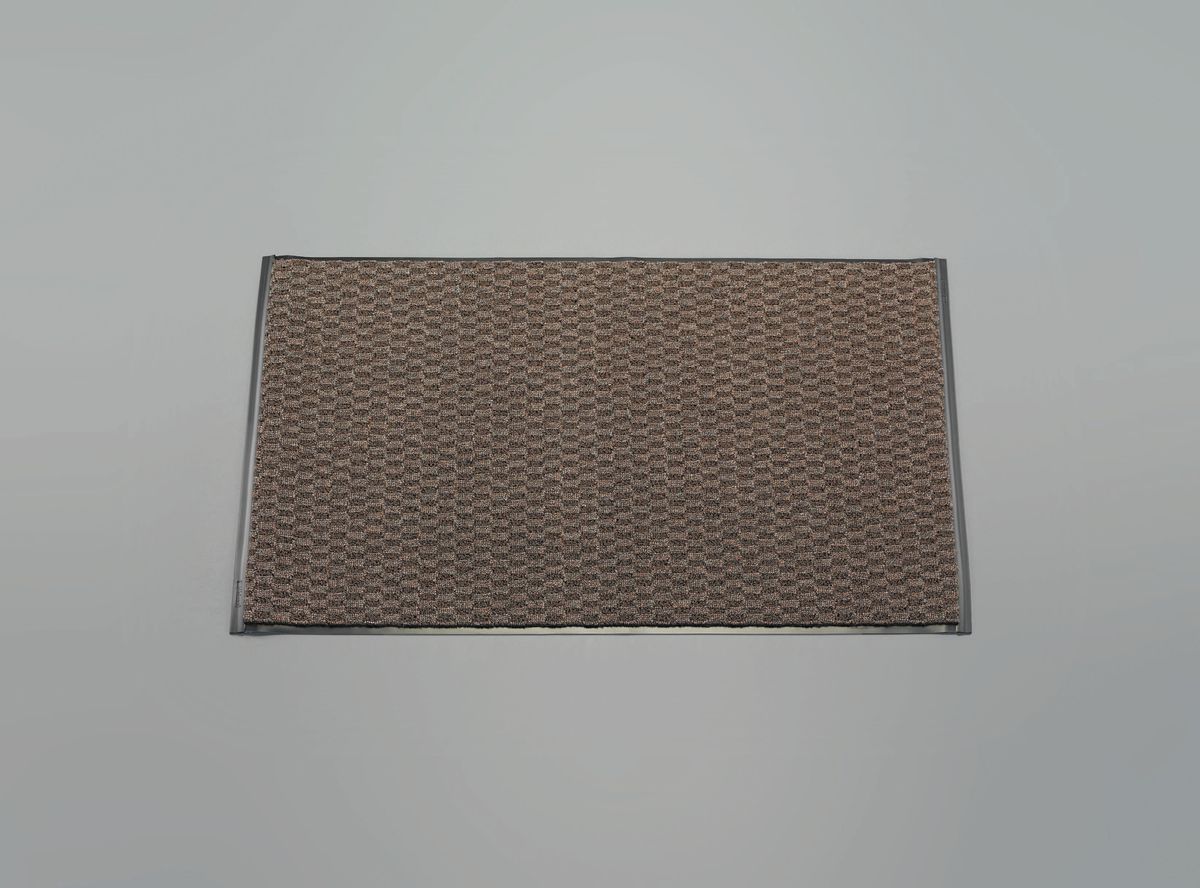 ●カラー:ブラウン●材質:表面:ポリプロピレン、裏面:塩化ビニール●サイズ:900×1200mm●厚み:8mm●重量:3.3kg常設の屋内用マットとして、また、雨天対策用マットとして、建物の出入り口（室内）やエントランスホールなどに適してい...