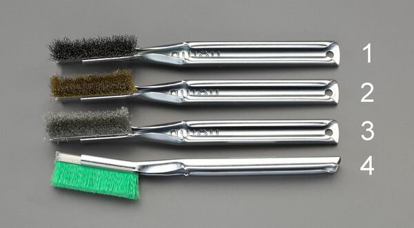 ブラシ材質：ステンレス入数：1本ブラシサイズ(mm)：10×63毛丈(mm)：17線径(mm)：0.2全長(mm)：210行：1行形状：直ハンドルが太いので、長時間の作業でも疲れません。EA109GH-3楽天 HD店　