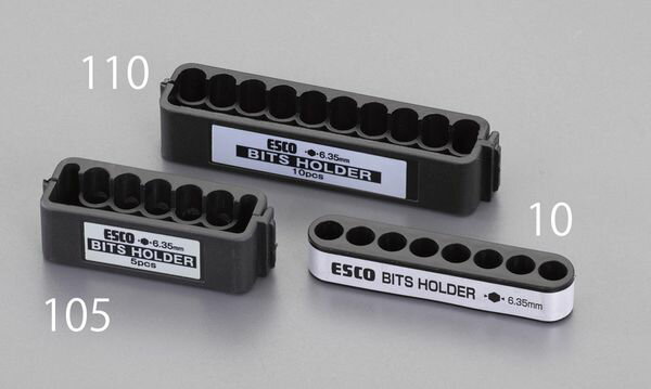 ビット収納数：5本六角シャンク1/4”(6.35mm)のドライバービットの収納にEA509-105楽天 HD店　