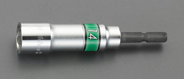 六角シャンク：1/4”全長：90mm対辺：8mm外径：13mm6ポイント軽量設計18Vのインパクトレンチにも対応可能な高耐久の六角シャンクEA612AC-8楽天 HD店　