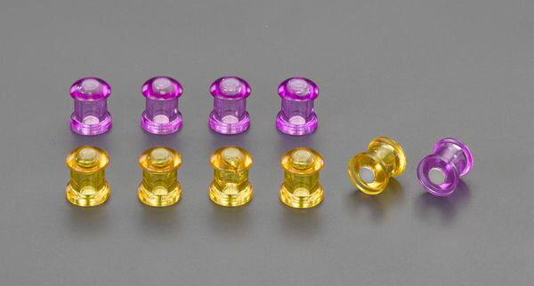 入数：10個サイズ：φ14×17mm材質：プラスチックカラー：紫×5個、黄×5個ネオジウム磁石使用の強力タイプです。EA781GB-51楽天 HD店　