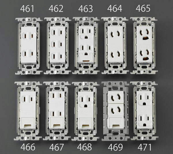 定格容量：15A・125Vサイズ：50.1×110mmコンセント：接地2P×2個EA940CD-471楽天 HD店　