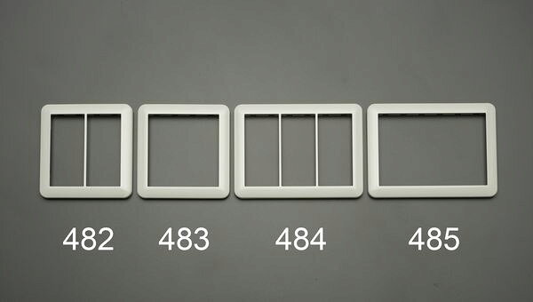 材質：ABS樹脂カラー：ホワイトサイズ：116×120×8.8(T)mm2連用EA940CD-482楽天 HD店　