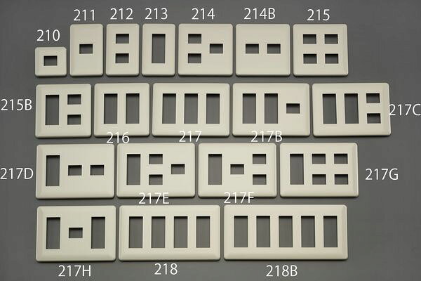 材質：ABS樹脂カラー：ミルキーホワイトサイズ：66×66×7(T)mm列：1口数：1口部(穴)サイズ：28.5×23.2mmEA940CE-210楽天 HD店　