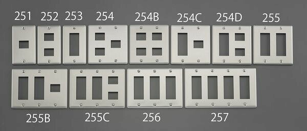 材質：耐食アルミニウム合金サイズ：116×120×6.5(T)mm列：2口数：4口部(穴)サイズ：28.5×23.2mm新金属プレートプラマイ両用ねじ採用EA940CE-254B楽天 HD店　
