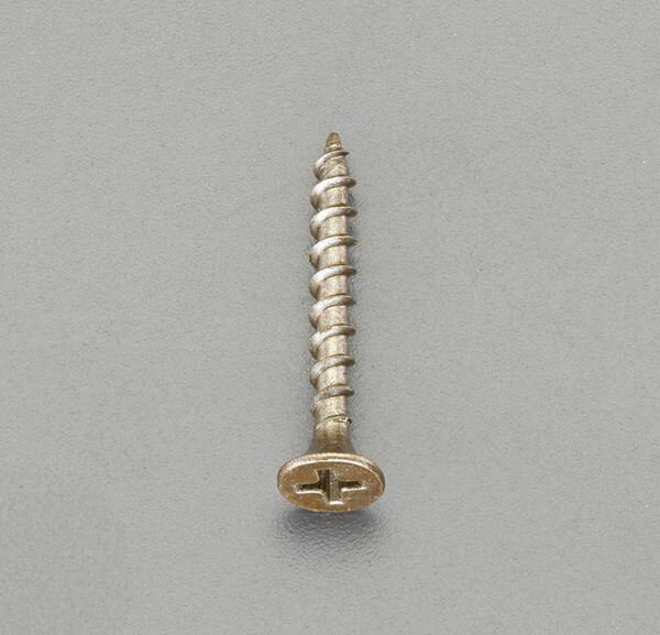 材質：鉄(ラスパート処理)サイズ：3.8×38mm色：茶入数：100個(＋)皿頭耐食性に優れたラスパート処理で建築金物に最適です。EA949FH-3楽天 HD店　