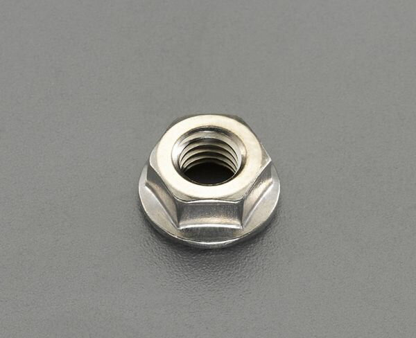 材質：ステンレスサイズ：M6入数：16個並目ねじ裏面にゆるみ止め効果を高める凹凸(セレート)付セレート付EA949SD-406楽天 HD店　