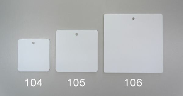 厚み：2mm穴径：4mm材質：エコユニボード(再生ポリプロピレン)サイズ(タテ×ヨコ)：50×50mm穴数：1入数：10枚文字の書き込みやステッカーなどの貼り付けに。EA956V-104楽天 HD店　