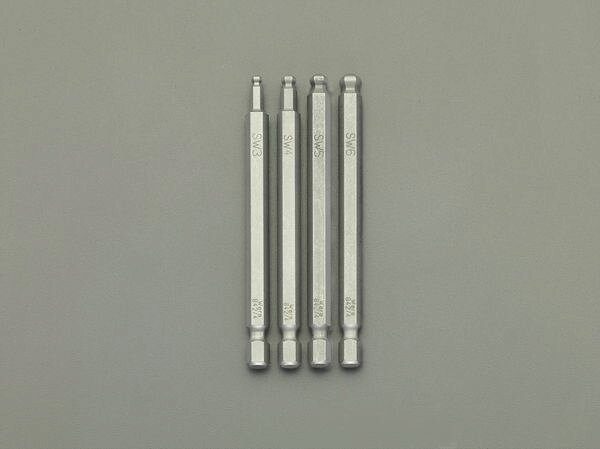 <セット内容>：4本組みサイズ：3・4・5・6mm全長：89mm六角シャンク：1/4”ボールポイント付EA611GN-40楽天 HD店　
