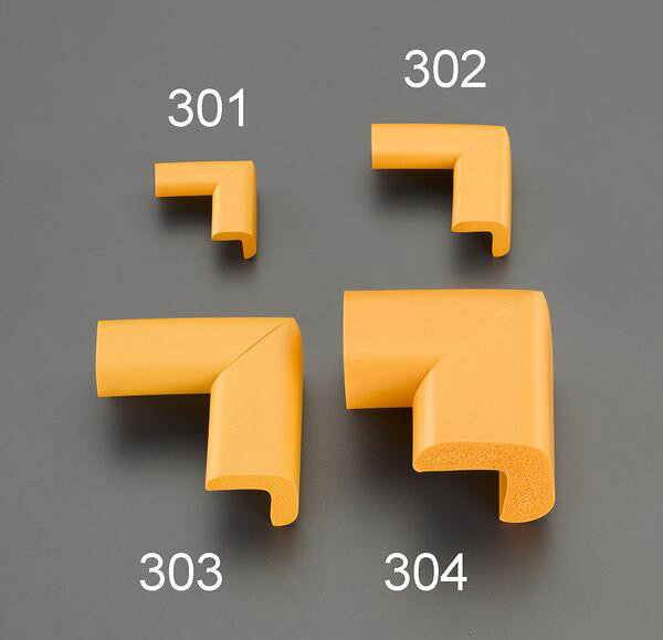 材質：NBR(発泡ゴム)サイズ(A×B×C)：50×50×22mm厚み(D)：6mm入数：2個粘着付工作機械の周辺等の油を使用する場所のコーナー保護に油面用EA983FE-302楽天 HD店　