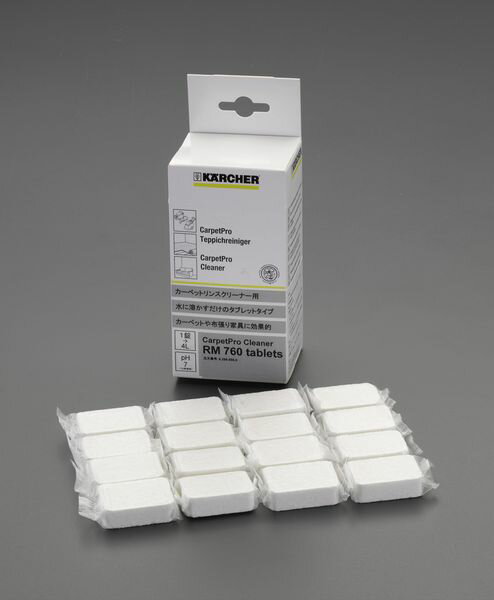 内容量：16錠入り中性(1％希釈時)冷水でも温水でも使用可能4Lの水に1錠(目安)楽な洗浄作業心地よいフレッシュな香りカーペットや布張りの家具等のシミや黒ずみにカーペットリンスクリーナーでの洗浄に重油、グリース、鉱物系の汚れを落とします。E...