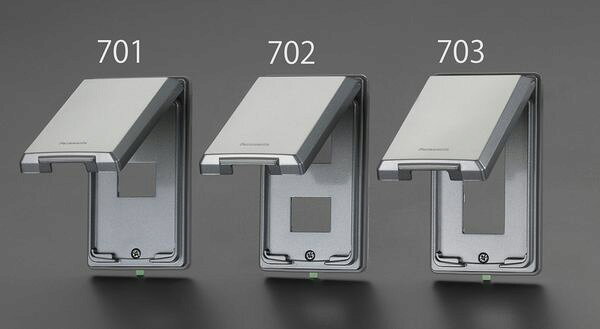 プレート仕様：金属防滴プレート、132×75×10mm仕様：3個用穴サイズ：28.5×69.2mm開き角度：150度鍵なし防滴機能(扉を閉じた状態時)EA940CE-703楽天 HD店　