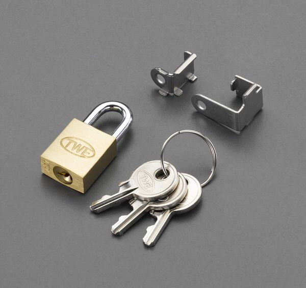 <セット内容>：ロック金具×1セット、南京錠×1個、鍵3個のセット。LANケーブルの誤切断の防止、重要機器の接続保護等に。高強度なステンレス材を使用。EA983TS-8楽天 HD店　