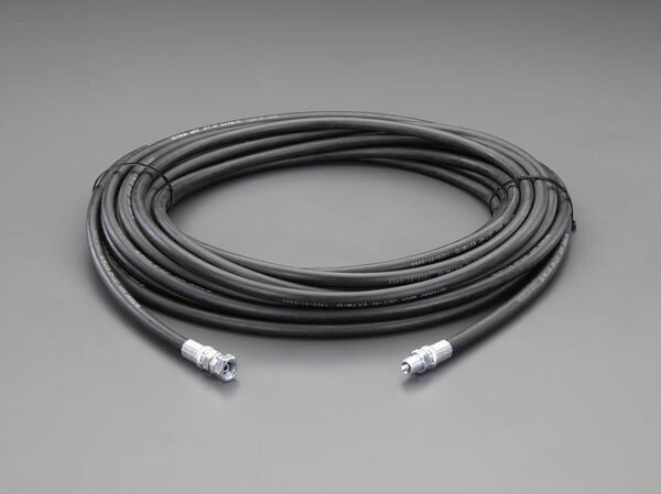 ねじサイズ（雄ねじ×雌ねじ):R3/8"×G3/8"温度範囲:0〜＋80℃材質:内面ゴム:耐油性合成ゴム、補強層:硬鋼線、外面ゴム:耐摩耗・耐候性合成ゴム適用流体:水最高使用圧力:20.5MPa全長:10mEA115BB-11楽天 HD店　