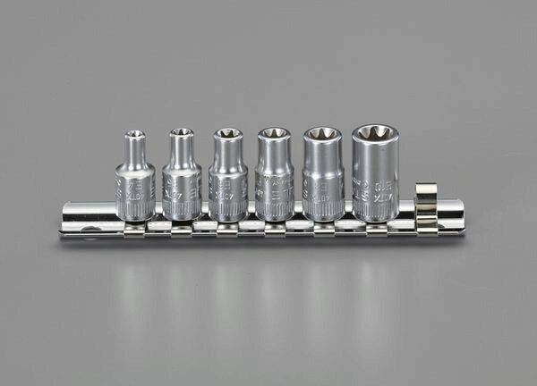 差込角:1/4”全長:25mmサイズ:E4・E5・E6・E7・E8・E106個組EA617XH楽天 HD店　