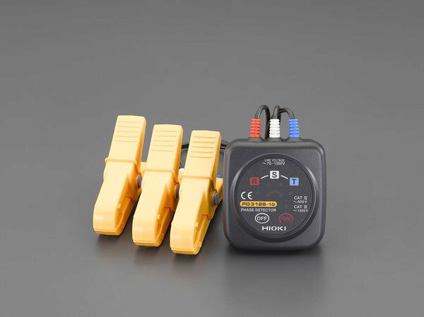 使用電圧範囲:三相AC70〜1000V検相表示:(正相):相順4灯ランプ順次点滅(時計回り)、ブザー断続音(ピッピッ)、矢印緑色点灯(逆相):相順4灯ランプ順次点滅(反時計回り)、ブザー連続音(ピー)使用周波数範囲:45〜66Hz電源:単3...