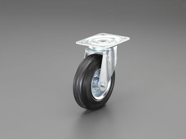 耐熱温度:-25℃〜200℃材質:金具:スチール、車輪:耐熱ソリッドゴム車輪径×幅:125mm×37.5mm全高:150mm耐荷重(kg):90ローラーベアリング固定車輪、ストッパー無しEA986GL-12楽天 HD店　