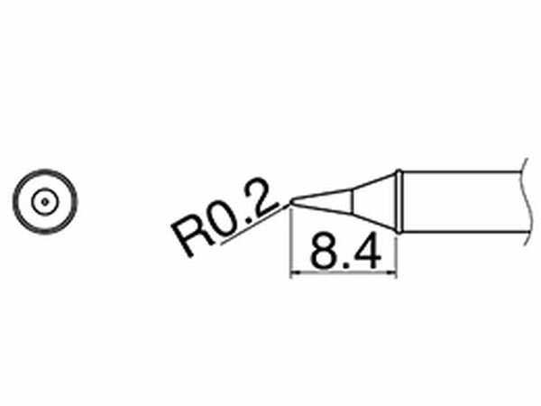 こて先：R0.2mmこて先長：8.4mm設定温度：400℃EA304AL用の交換用こて先です。EA304AL-29楽天 HD店