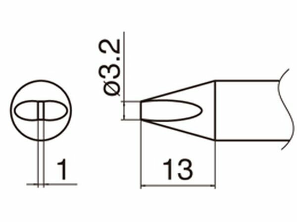 こて先：φ3.2mmこて先長：13mmEA304AM用の交換用こて先です。EA304AM-5楽天 HD店