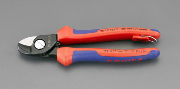 ハンドル：コンフォート仕上げ：磨き切断能力：φ15mm(50m)全長(mm)：165銅・アルミケーブル用グリップエンドにセーフティーループを取付可能な金具を設けた安全対策仕様EA585KD-165楽天 HD店
