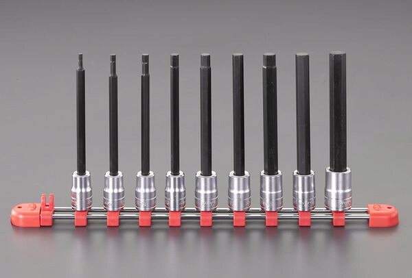 〈セット内容〉：9点差込角：3/8”対辺(mm)：3・4・5・6・7・8・9・10・12全長：128mmEA618PW-200楽天 HD店　