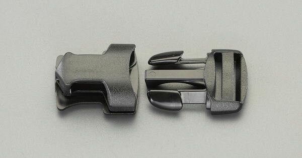 材質：ポリアセタール樹脂適用バンド幅：25mm外寸サイズ：34×56mmサイドリリースタイププレートを生地にはめ込むだけで取り付けできます。EA628RA-325楽天 HD店　
