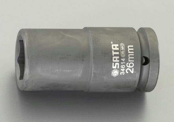 差込角：3/4”対辺：22mm外径：44mm全長：90mmEA687JB-22楽天 HD店　