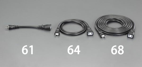 定格：15A・125Vコネクター：抜け止め式コンセント数：1個コード長：20mVCT1.25mm2×2心EA815GA-71楽天 HD店　