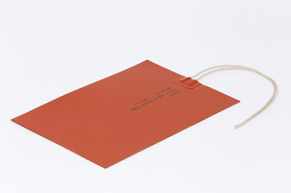 電源：AC100V連続使用温度：200℃最高使用温度：250℃構造：ガラスクロスで補強したシリコーンゴムで発熱体を絶縁保護発熱体：ニッケルクロム系金属発熱線容量密度：0.6W/c （容量20W以下は0.8W/c）リード線：300mm金属ヒー...