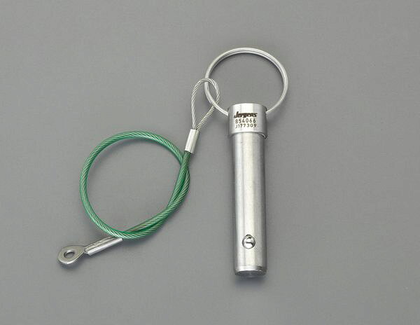 材質：SUS630(酸化被膜研磨仕上げ)ケーブル長：250mm抜き差し可能位置決めピンです。RoHS対応品サイズ(mm)：A：10、B：9、 C：40、D：13、 E：12.7000012293767楽天 HD店