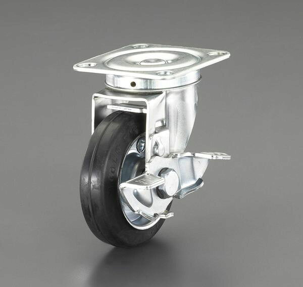 ベアリング入り耐熱温度：−20〜80℃材質：金具：スチール、 車輪：ゴム仕様：自在ストッパー付車輪径×幅：100×32mm全高：132mm耐荷重：120kg穴径(d)：12mmP1×P2(P1'×P2')：68×68(71×71)mmF1×...