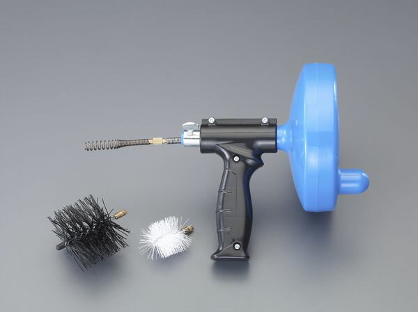 ケーブルサイズ：φ6.0×7.5m清掃可能パイプ径：32〜50サイズ：φ161×240付属品：1/4\"オーガーチップ、1.5\"ドレンブラシ、3\"ブラシ重量：1.28kg入数：1個EA340GC-11楽天 HD店　