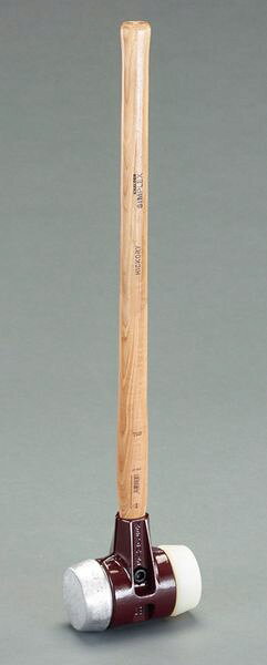 全重量：3.6kg頭径：80mm全長：800mm材質：頭：軟鉄/ナイロン、柄：木製、ホルダー：鉄鋳物交換ヘッド：EA575HH-30(ナイロン)、EA575HH-45（ソフトメタル）ハードヘッドヘッド交換式入数：1本EA575HC-61楽天...