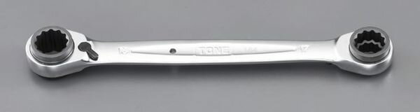 サイズ(mm)：16×17×18×19厚み(mm)：21.9全長(mm)：230重量(g)：231材質：構造用鋼安全ロープ穴付12ポイントストレートタイプ入数：1本EA614HS-95楽天 HD店　