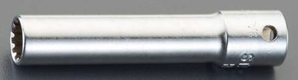 呼びサイズ：8重量(g)：24対辺(インチ)：1/4差込角：1/4”ソケット部外径(d1；mm)：9.5差込部外径(d2；mm)：10.7ソケット中間空洞部内径(d3；mm)：5.6全長(L;mm)：50.8ボルト接触部内面奥行き(t1；m...