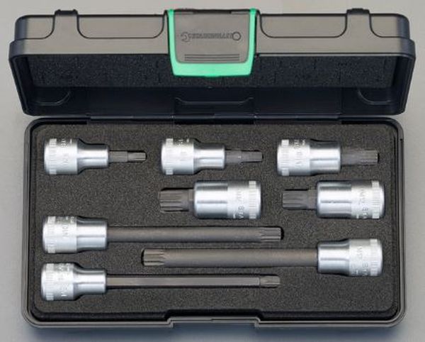 サイズ：●60mmビット…M6・ M8・ M10・ M12・ M14 ●140mmビット…M8・M10・M12差込角：1/2”ケースサイズ(mm)：227×131×57重量(g)：1357・先端幅…M6：6.00mm、M8：7.20mm、M...