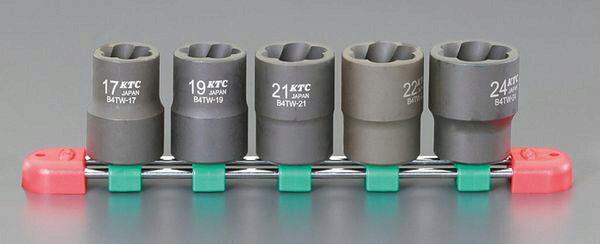 材質：工具鋼右ねじ専用ツイスト形状の歯が損傷したボルトやナットにかみ込み、簡単に取り外しができます。差込角：1/2\"外径(mm)：31全長(mm)：42適合サイズ：21mm入数：1個EA618RK-203楽天 HD店　
