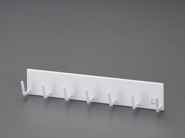 サイズ(W×D×H)mm：280×35×50耐荷重：約250g (フック1つあたり)材質：本体：スチール（ユニクロメッキ+粉体塗装）、マグネット・滑り止め：シリコーン置き場所に困るブラシなどの収納に。風呂桶や片手桶をかけておくのにも便利。入...