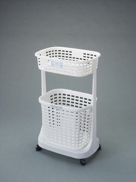 サイズ(W×D×H)mm：485×340×800材質：ポリプロピレン重量(kg)：2.0耐荷重：上段：約3kg、下段：約5kgキャスター：自在×4個浅型と深型で使い分けできます。キャスター付きなので移動もラクラク。入数：1個EA951FD-...