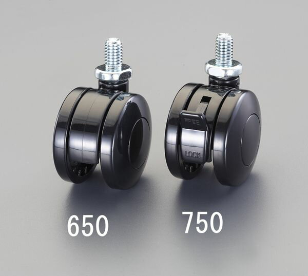 仕様：自在ストッパー無車輪径×幅(mm)：50×45.5耐荷重(kg)：60取付高（H）：58mm入数：1個EA986TA-650楽天 HD店　