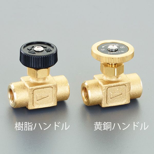 ハンドル材質：黄銅温度：−10℃〜80℃最高圧力：1.0MPa材質：真鍮使用流体：冷温水・油・エアー取付ねじ：Rc1/8”入数：1個EA426CC-11楽天 HD店　