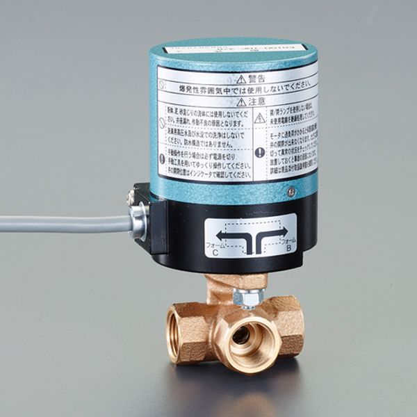 電源：AC100V(50/60Hz)ねじサイズ（Rc）：3/4”開閉時間：50Hz:約12秒　60Hz:約10秒流体：水・油・空気最高使用圧力：水・油・空気(80℃以下)：1.0MPa、水・油・空気(100℃以下)：0.5MPa定格電流：9...