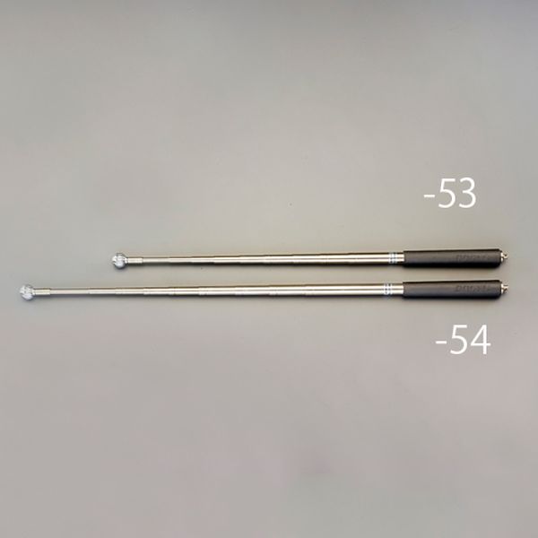 先端球径：20mm(異型球)有効サイズ：330〜2020mm重量：220g材質：炭素鋼鋳鋼品・ステンレス管球部はカボチャを思い浮かべた異型タイプ。回転時の音で打音診断。音が大きく聞こえます。球材質：スチール入数：1本EA575-54楽天 HD店　